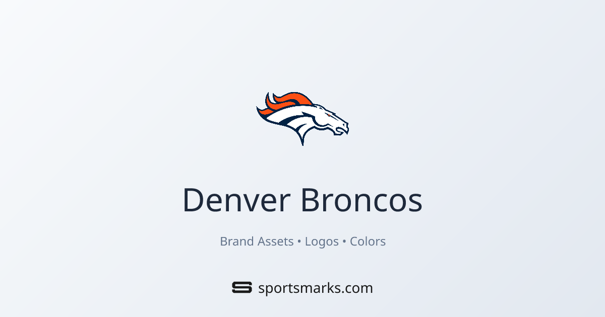 Denver Broncos Brand Assets - Logos, Colors & Trademarks | Sportsmarks ...